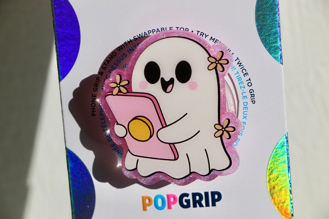 Cute Ghost Resin Acrylic Kindle Grip | Cute Ghost Kindle Grip | Pretty ...