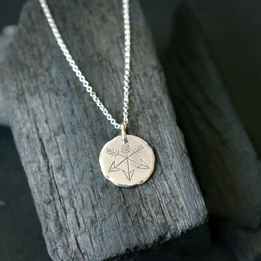 925 Silver Medal to Be Personalized and Engraved by Hand With Arrows ...