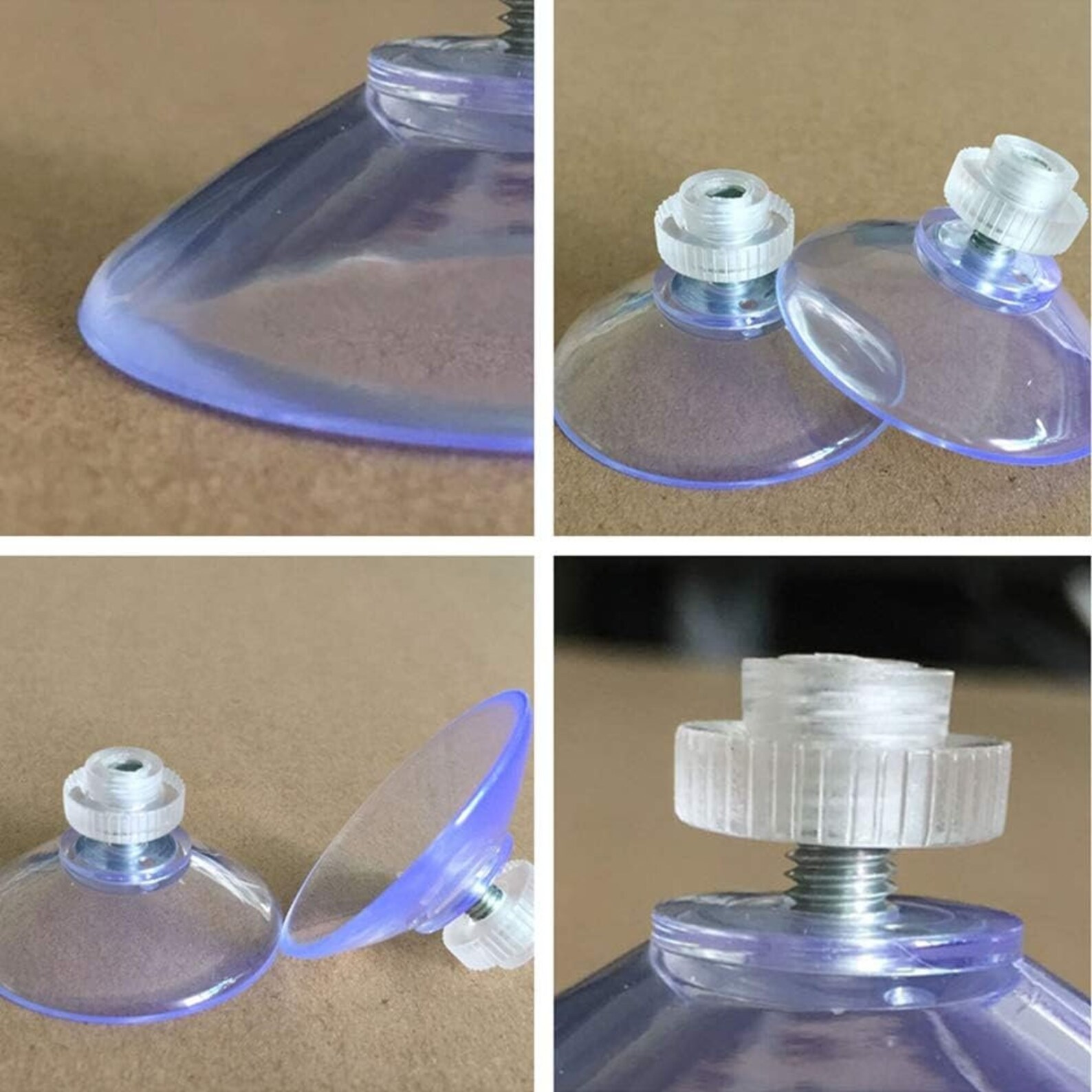 2pc Suction Cup 50 Mm Suction Pad for Hanging Bathroom Clear PVC Sucker ...