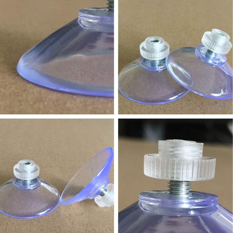 2pc Suction Cup 50 Mm Suction Pad for Hanging Bathroom Clear PVC Sucker ...