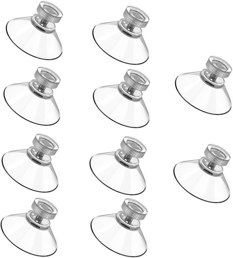 4 Suction Cups 50 Mm PVC 2" Suction Pads Plastic Sucker Cups Clear ...