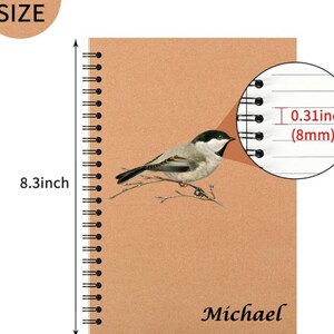 Personalized Bird Journal Nature Notebook Bird Diary for Nature Lover ...