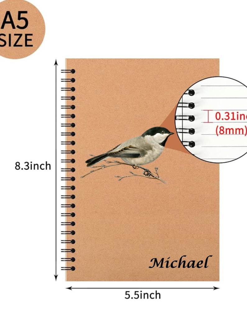 Personalized Bird Journal Nature Notebook Bird Diary for Nature Lover ...