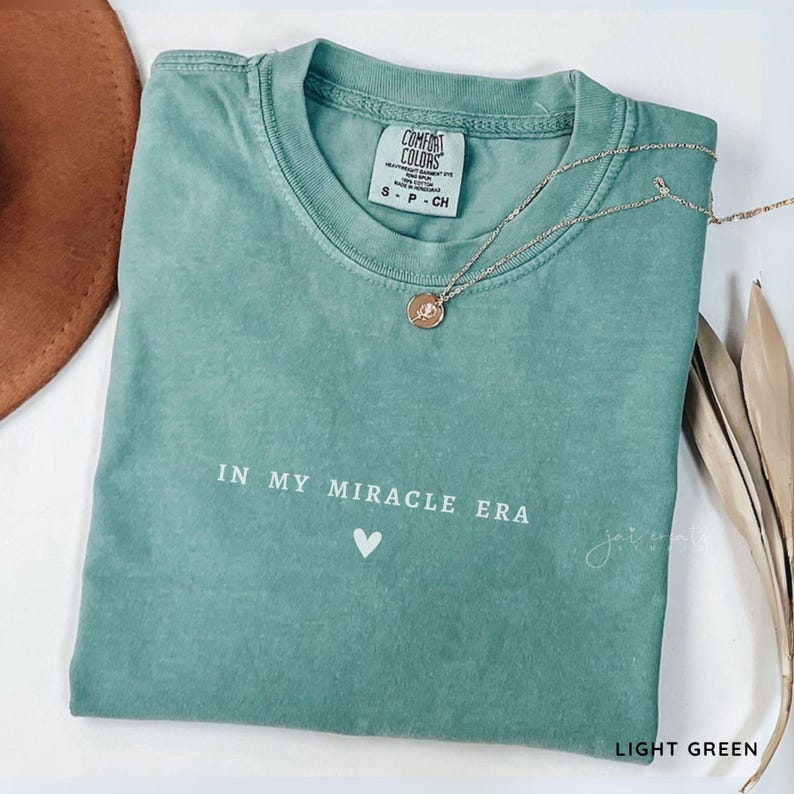 IVF Shirt in My Miracle Era Positive Vibes Comfort Colors Soon to Be ...