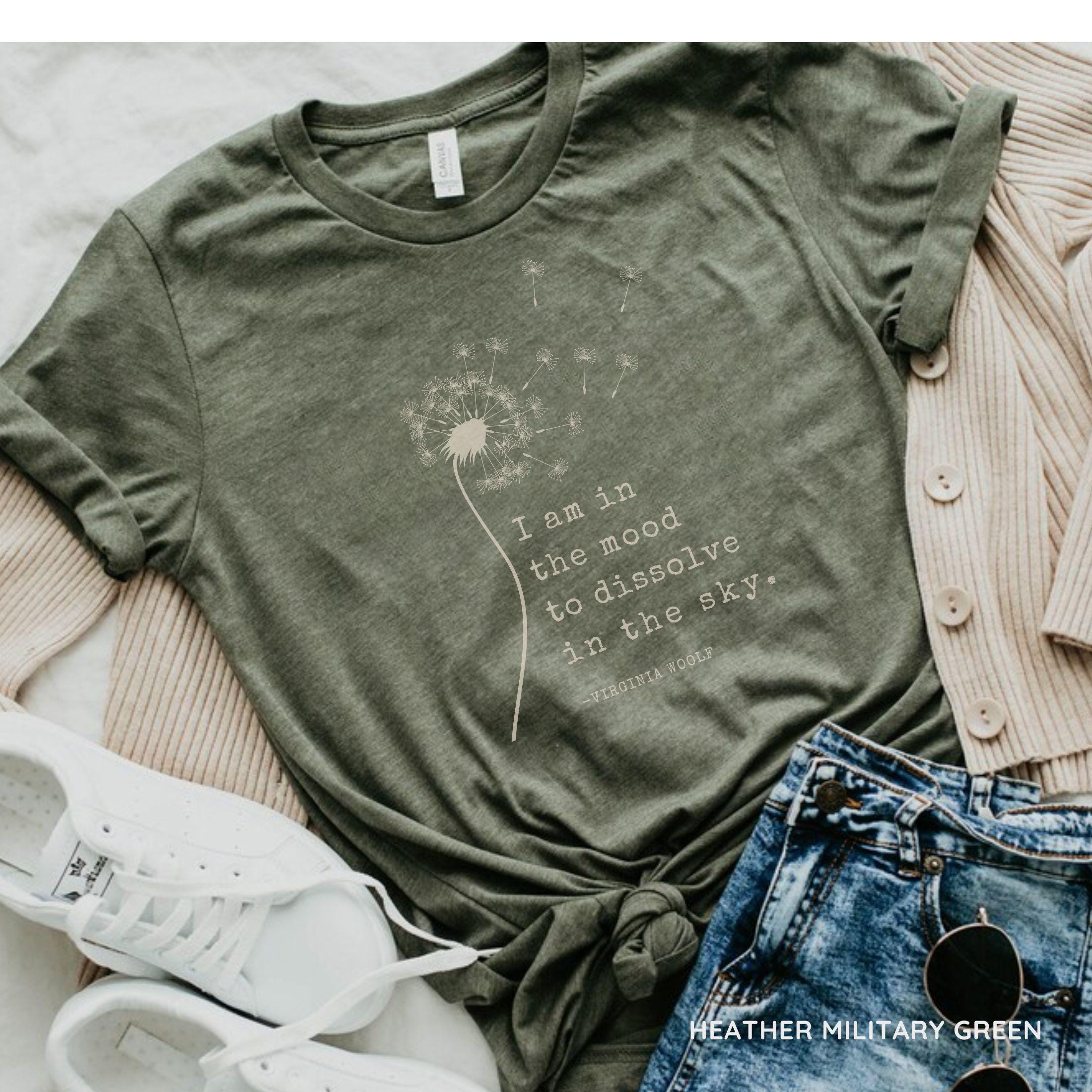 Virginia Woolf Quote Book Poet Tshirt Bookish Booktok Merch Literary T ...