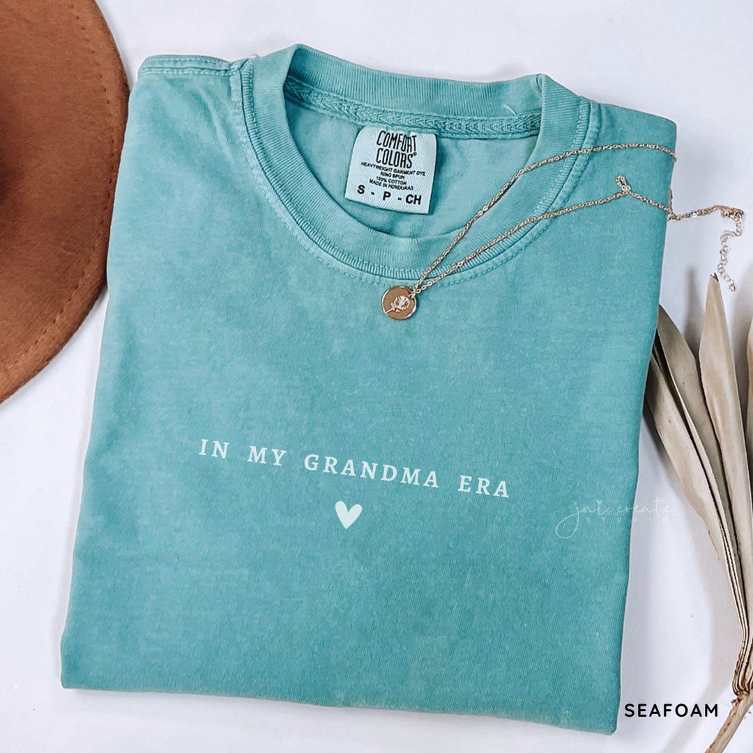 In My Grandma Era Comfort Colors Promoted to Grandma Shirt New Grandma ...