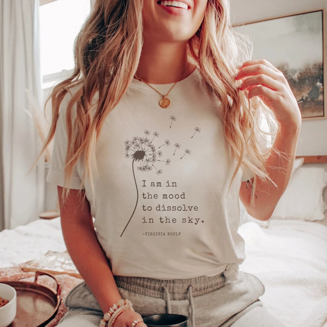Virginia Woolf Quote Book Poet Tshirt Bookish Booktok Merch Literary T ...