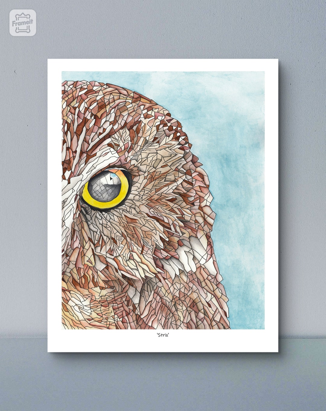 Strix - Limited Edition Print by Artist Gregory Brown - Etsy