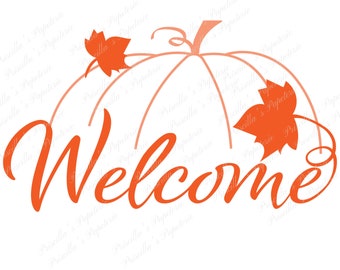 Welcome Pumpkin .svg .dxf File Digital Download. Cnc Plasma - Etsy