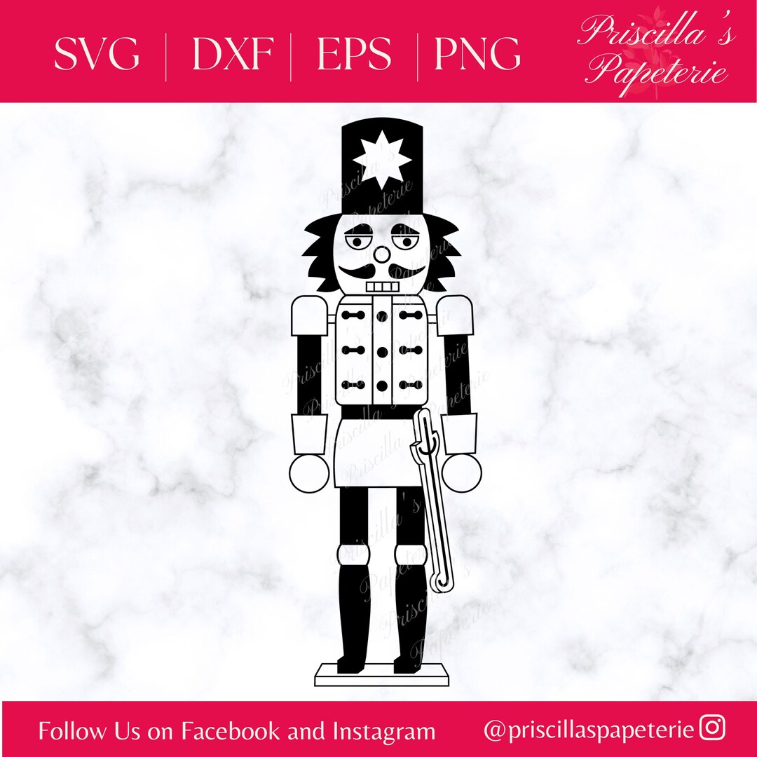 Christmas Toy Soldier SVG Cut Files, Toy Soldier With Sword, Printable ...