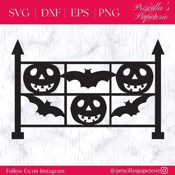 Scary Fence SVG Halloween Fence SVG Halloween Fence Post | Etsy