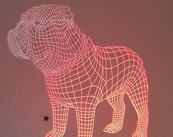 Bulldog Night Light - Etsy