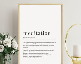 Soul Definition Print: Spiritual Wall Art, Trendy Home Decor (digital ...