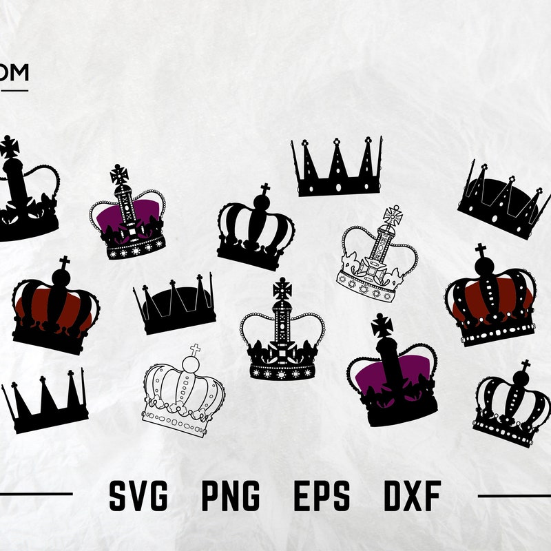 Crown Template Svg - Etsy