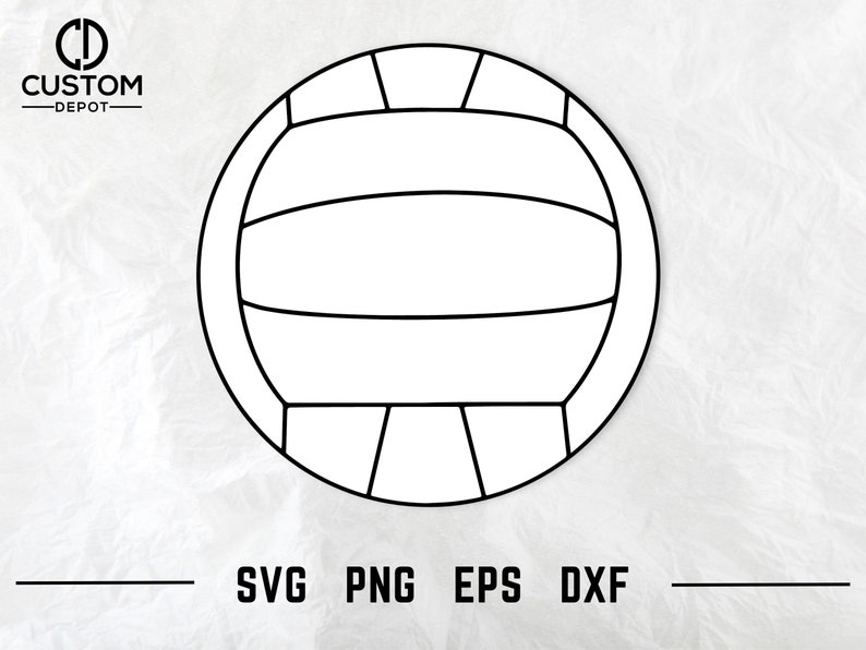 Voleibol SVG Bola Silueta PNG Clipart Deportes Bola Dxf Eps - Etsy México