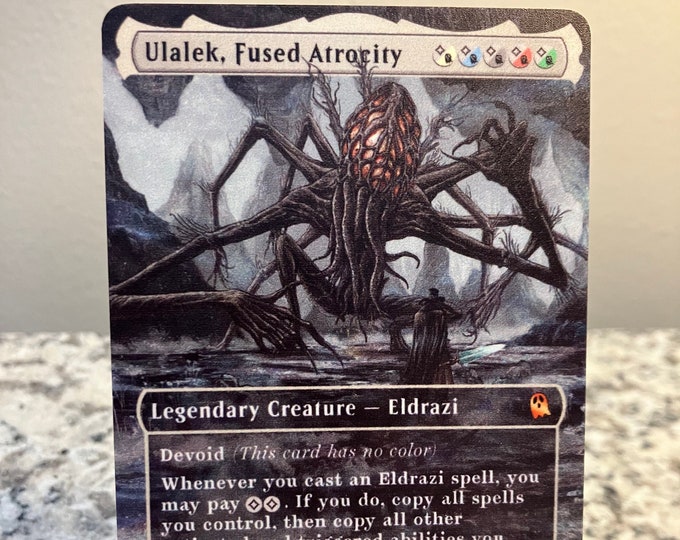 Ulalek, Fused Atrocity Full Borderless Metal Proxy for Commander - Etsy