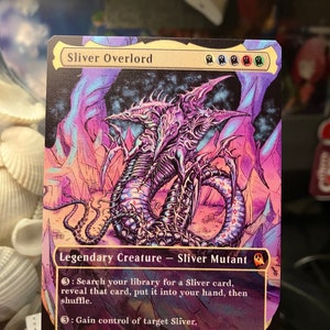 Sliver Overlord Full Borderless Metal Proxy for Commander - Etsy