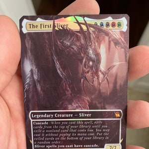 The First Sliver Foil Full Borderless Metal Proxy for Commander - Etsy