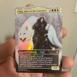 Voja, Jaws of the Conclave Foil Full Borderless Metal Proxy for ...