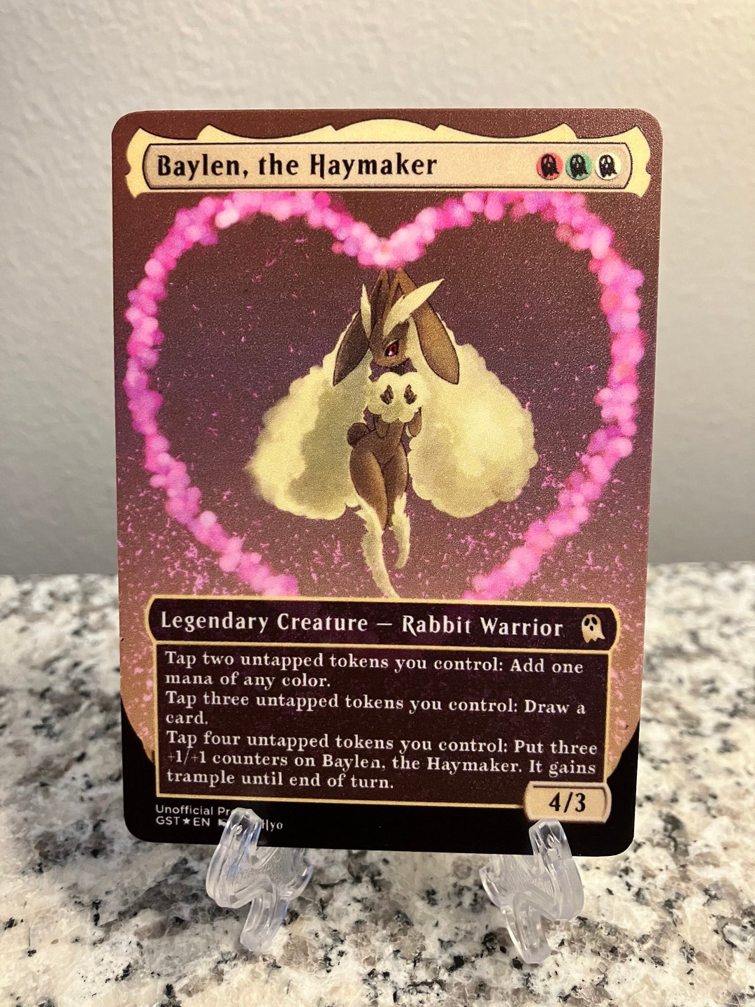 Baylen, the Haymaker Full Borderless Metal Proxy for Commander - Etsy