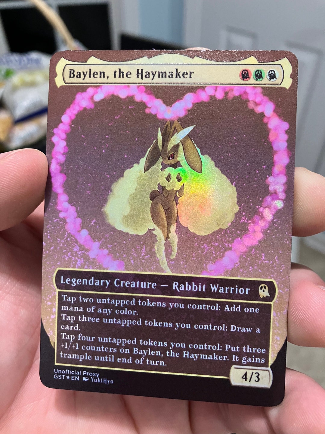 Baylen, the Haymaker Foil Full Borderless Metal Proxy for Commander - Etsy