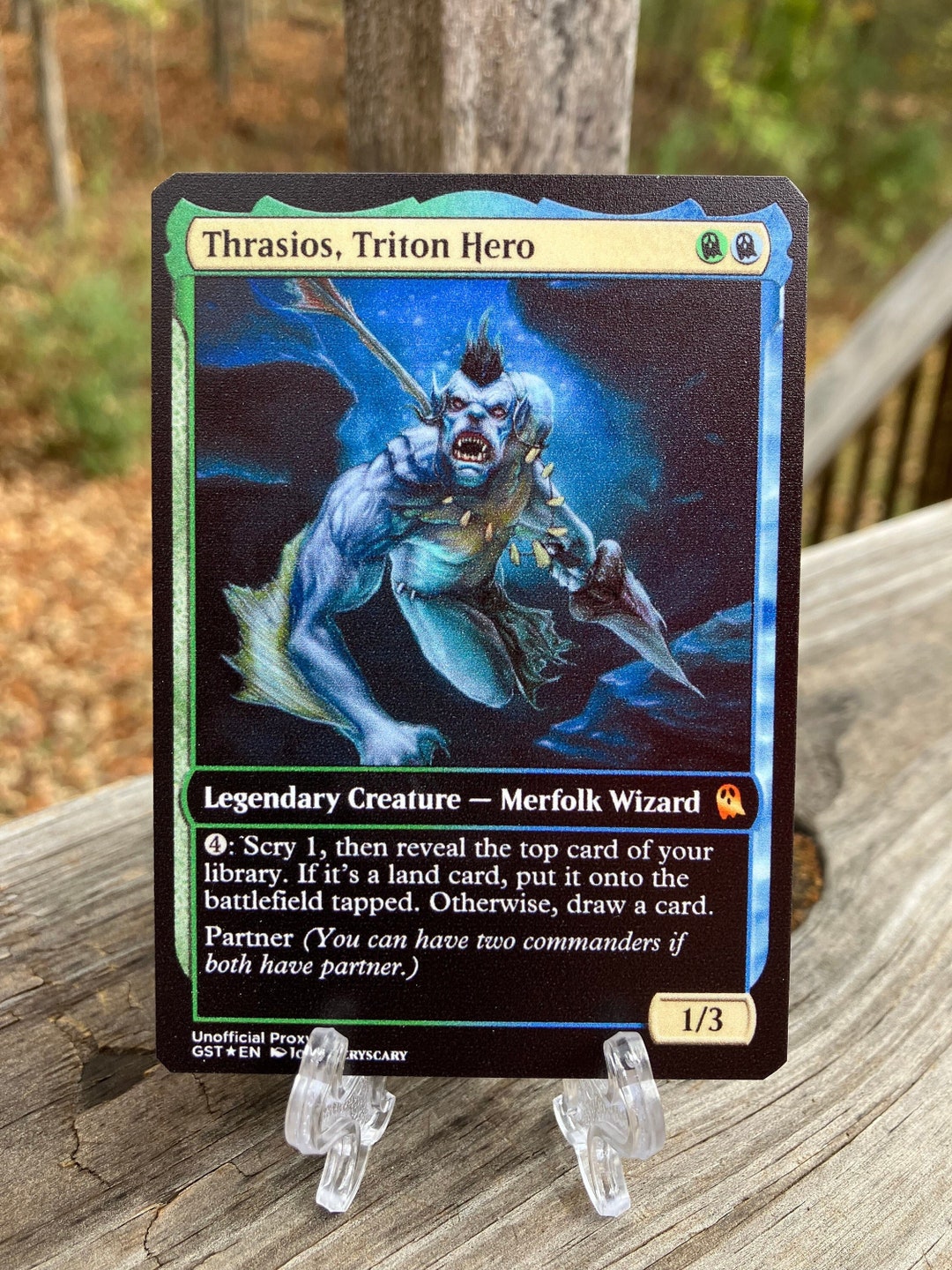 Thrasios, Triton Hero Metal Proxy for Commander - Etsy
