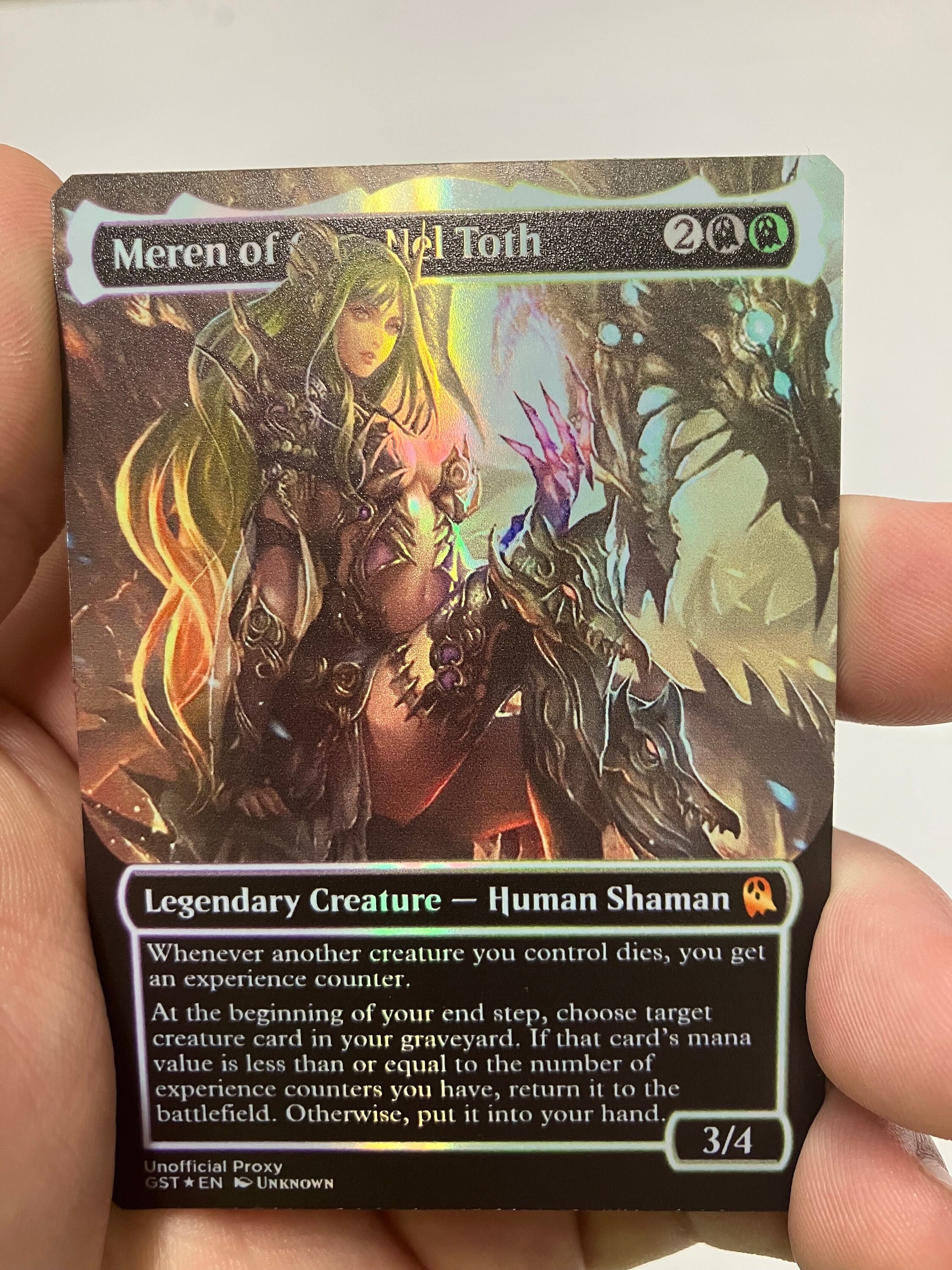 Meren of Clan Nel Toth Foil Borderless Metal Proxy for Meren of Clan Nel Toth Foil Borderless Metal Proxy for