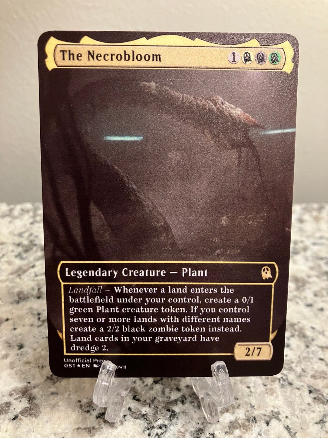 The Necrobloom Full Borderless Metal Proxy for Commander - Etsy