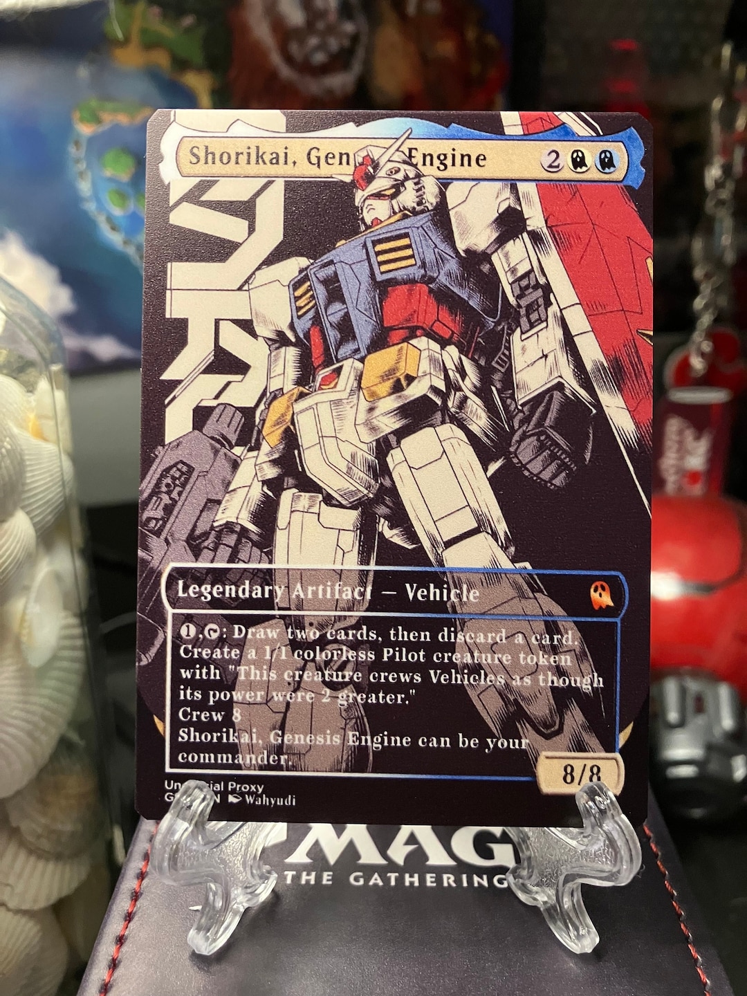 Shorikai, Genesis Engine Full Borderless Metal Proxy for Commander ...
