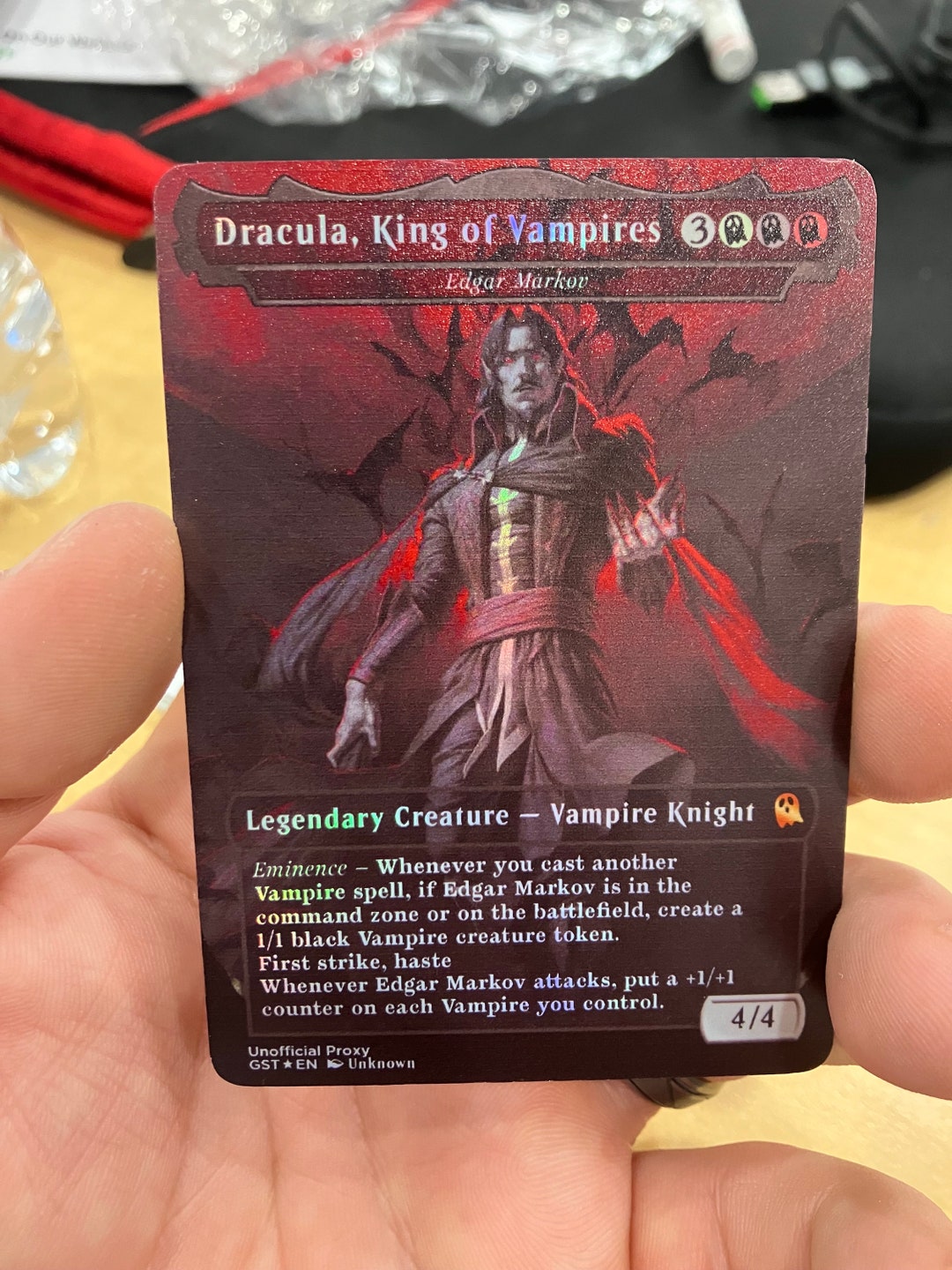 Dracula Foil Full Borderless Metal Proxy for Commander - Etsy