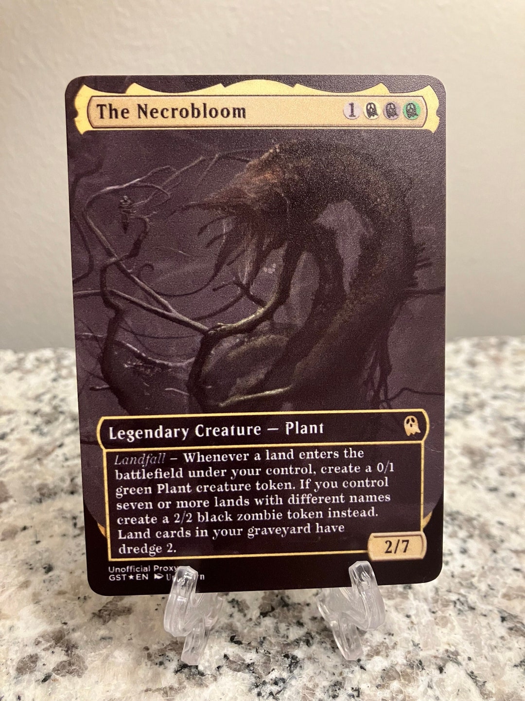 The Necrobloom Full Borderless Metal Proxy for Commander - Etsy