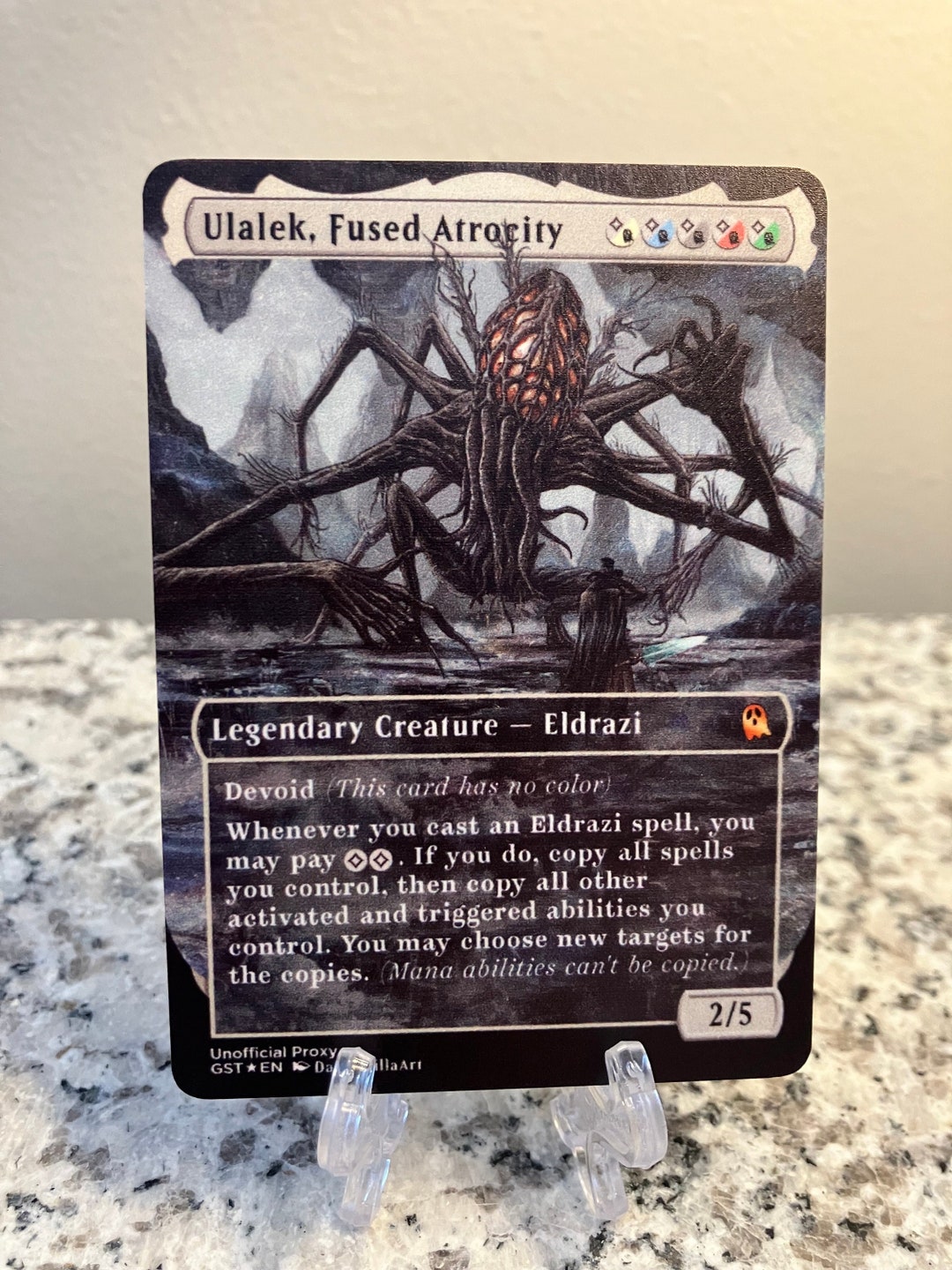 Ulalek, Fused Atrocity Full Borderless Metal Proxy for Commander - Etsy