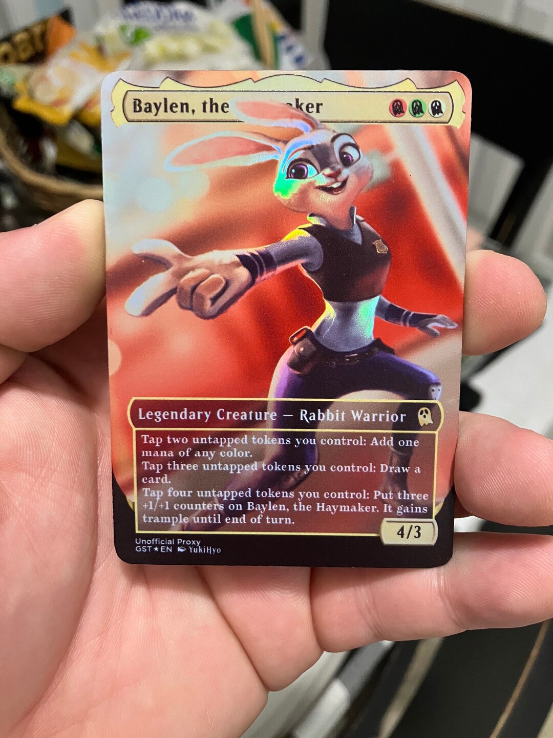 Baylen, the Haymaker Foil Full Borderless Metal Proxy for Commander - Etsy