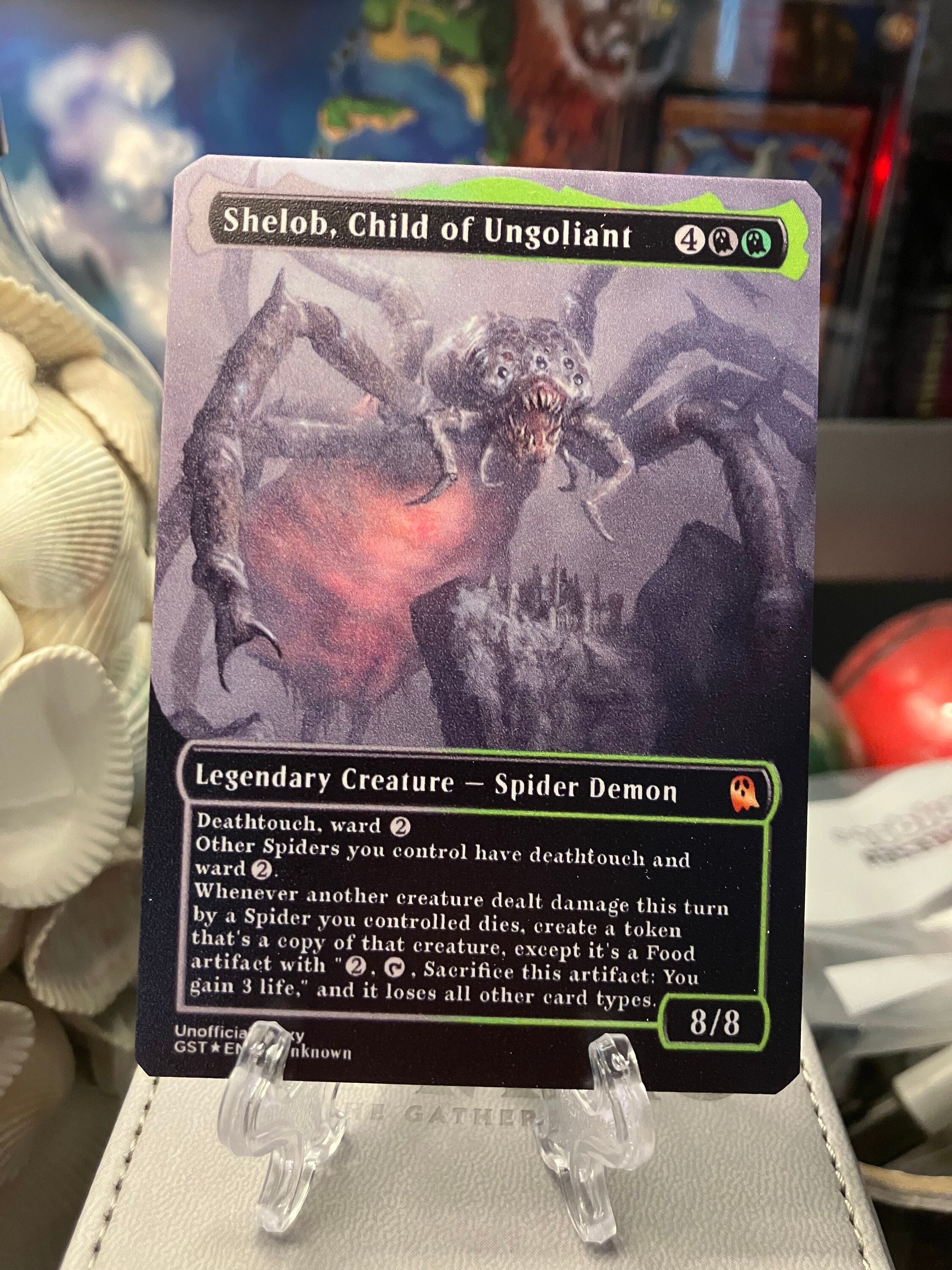 Shelob Child of Ungoliant Borderless Neon Metal Proxy for - Etsy