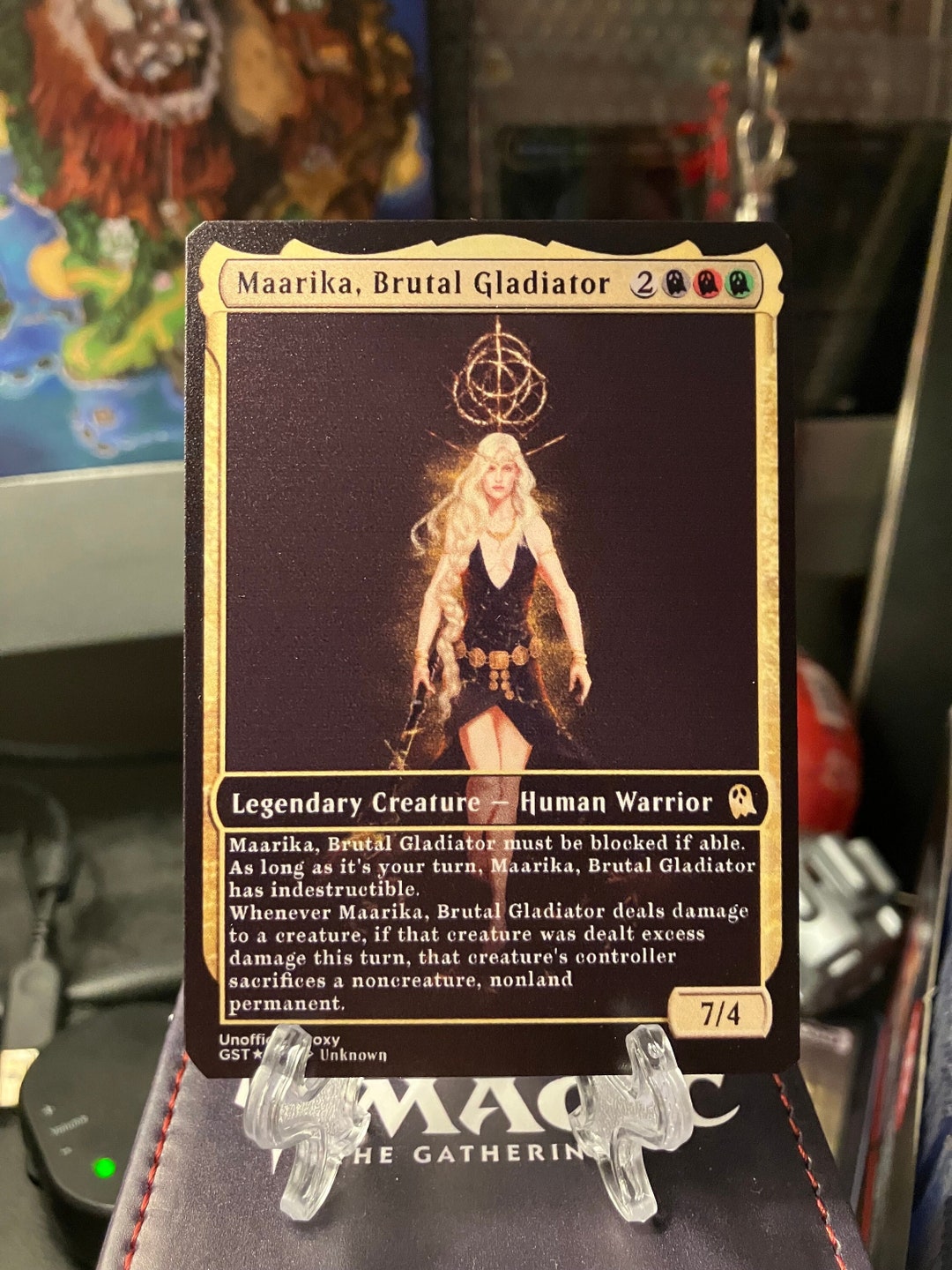 Maarika, Brutal Gladiator Metal Proxy for Commander - Etsy