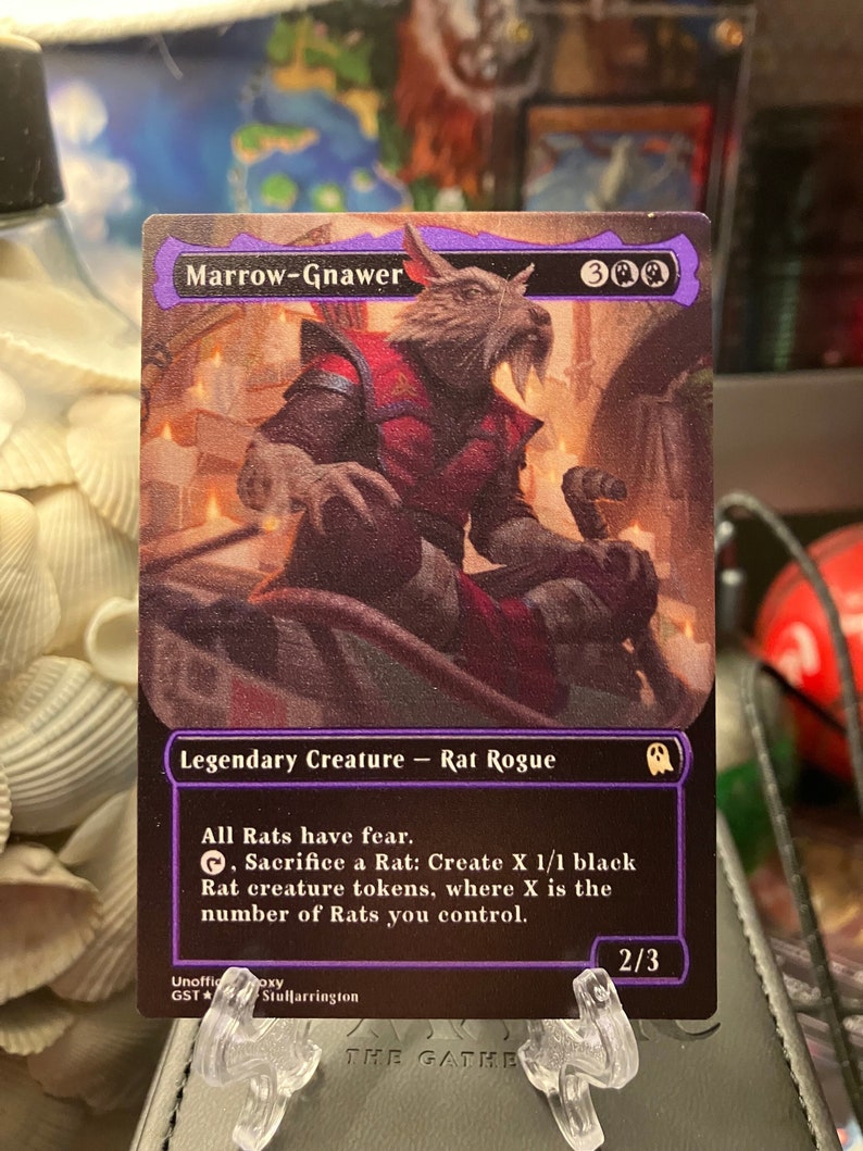 Marrow-gnawer Borderless NEON Metal Proxy for Commander - Etsy