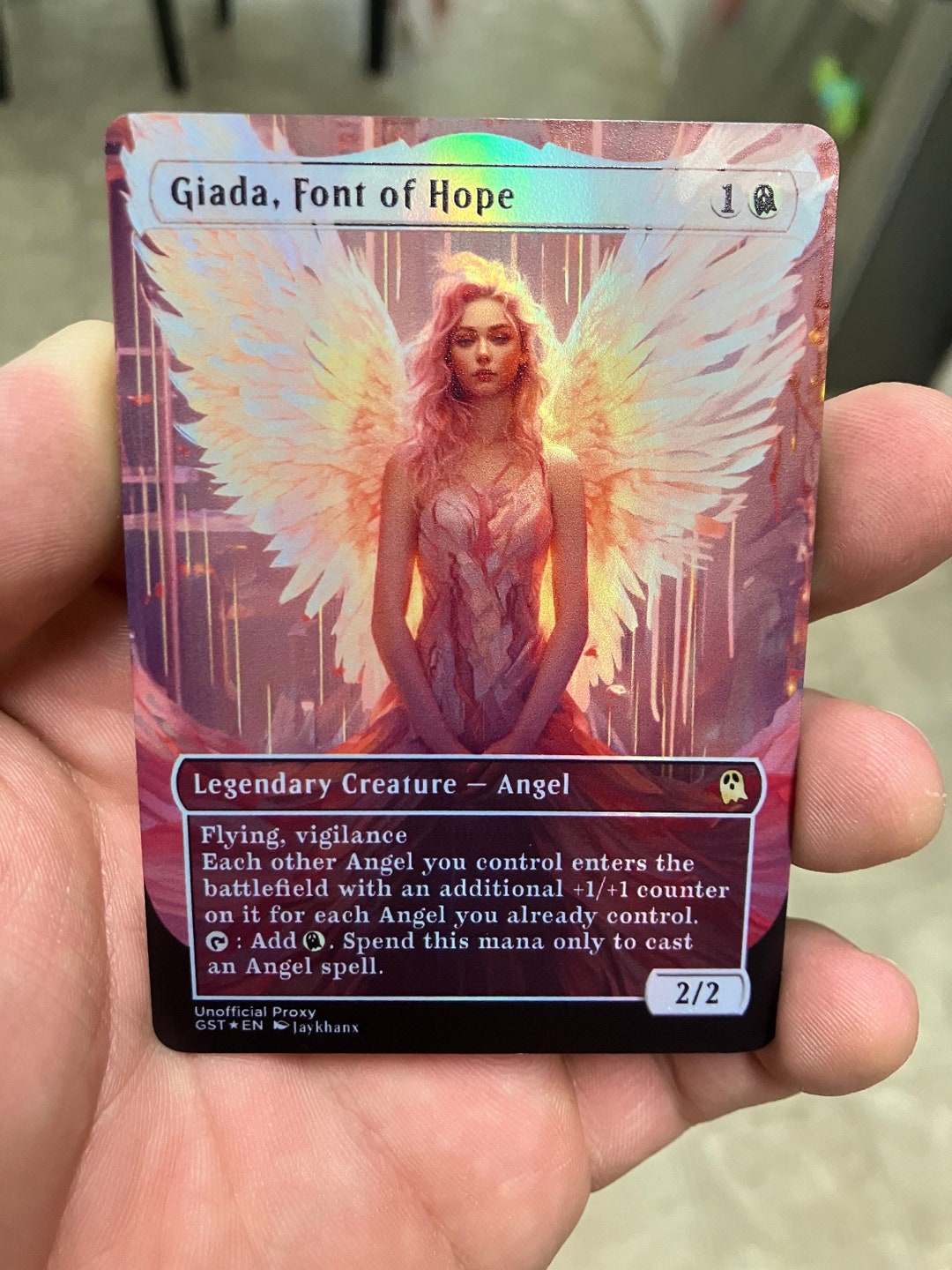 Giada, Font of Hope Foil Full Borderless Metal Proxy for Commander - Etsy