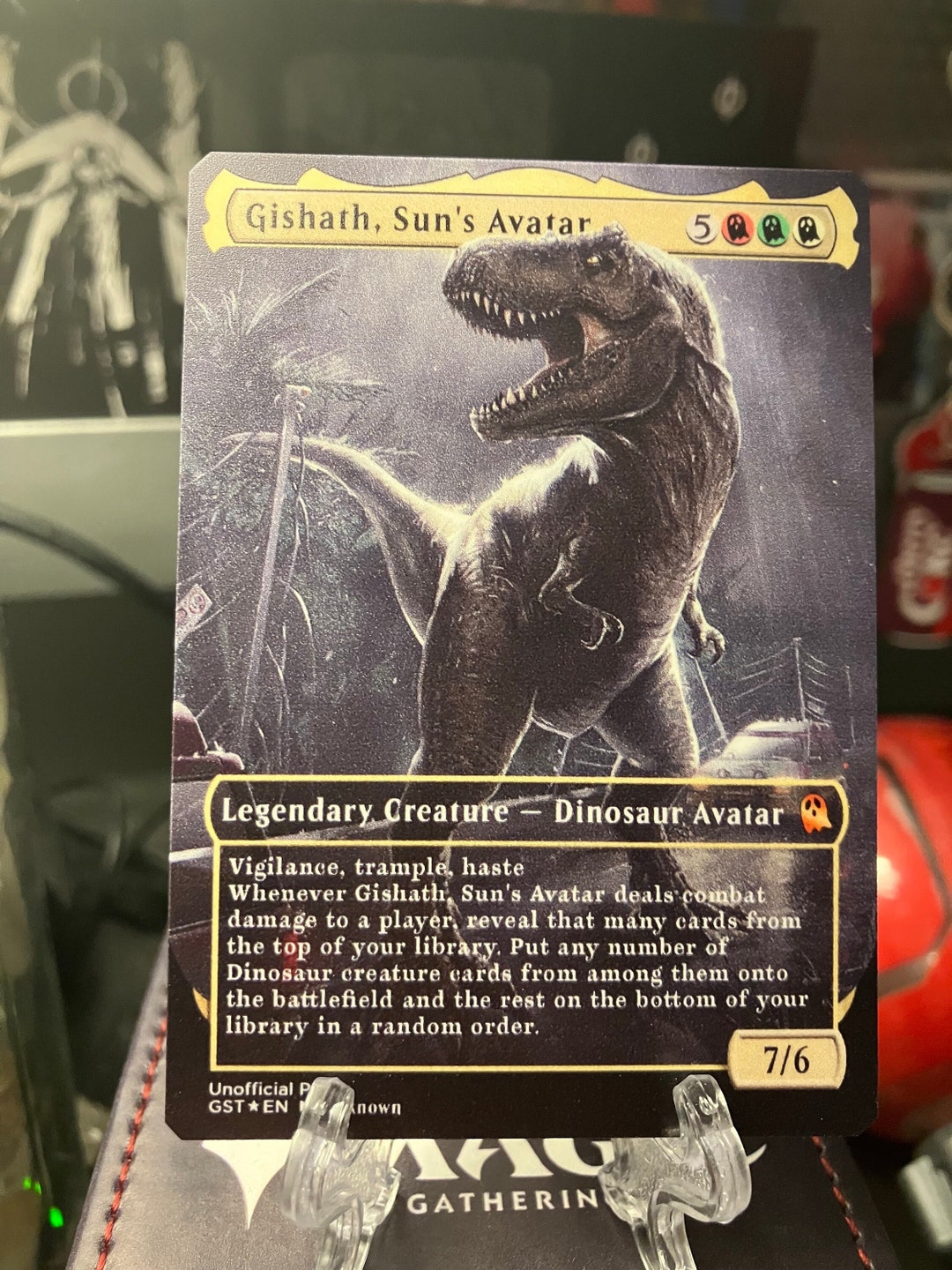 Gishath, Sun's Avatar Full Borderless Metal Proxy for Commander - Etsy