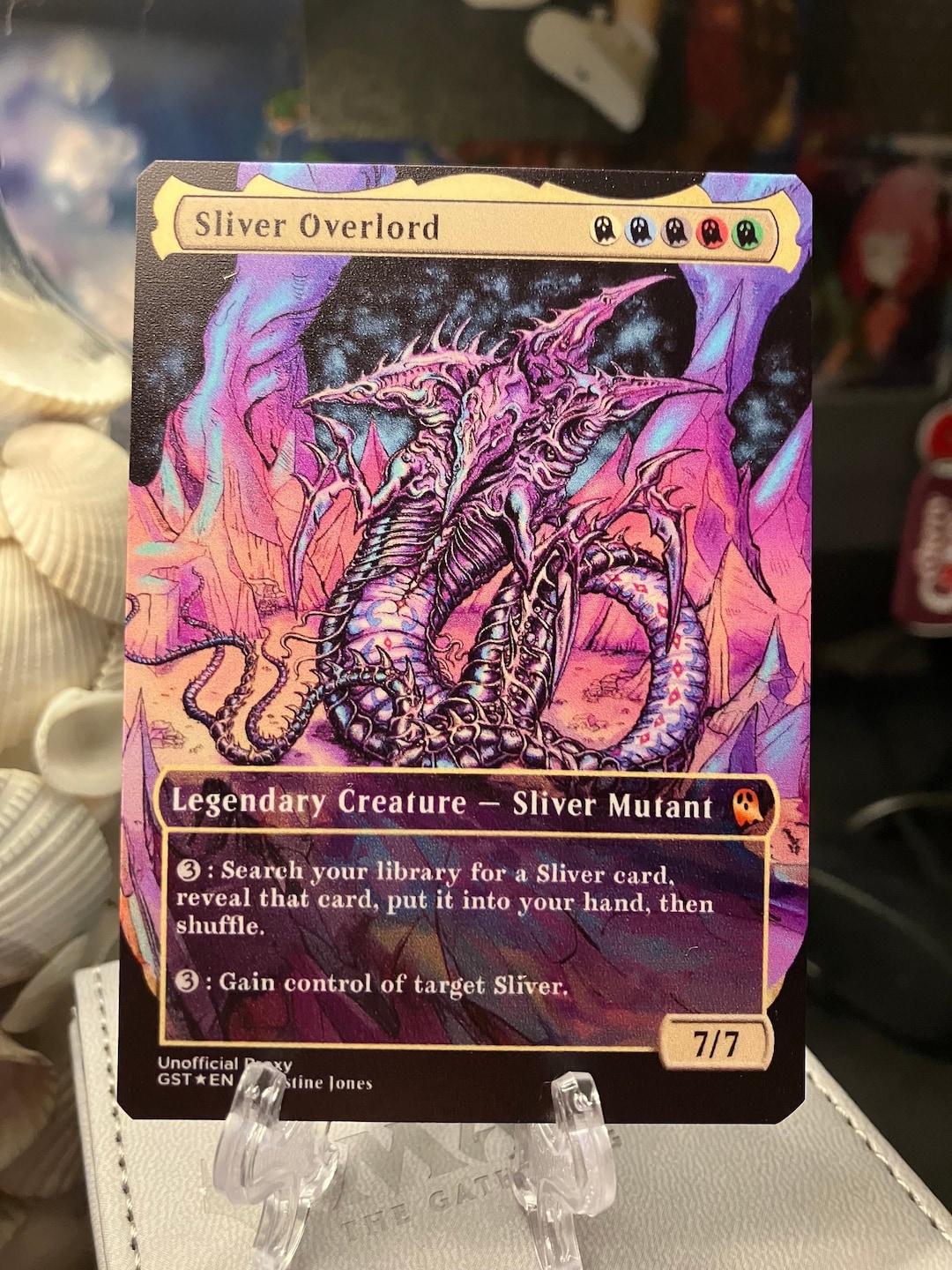 Sliver Overlord Full Borderless Metal Proxy for Commander - Etsy