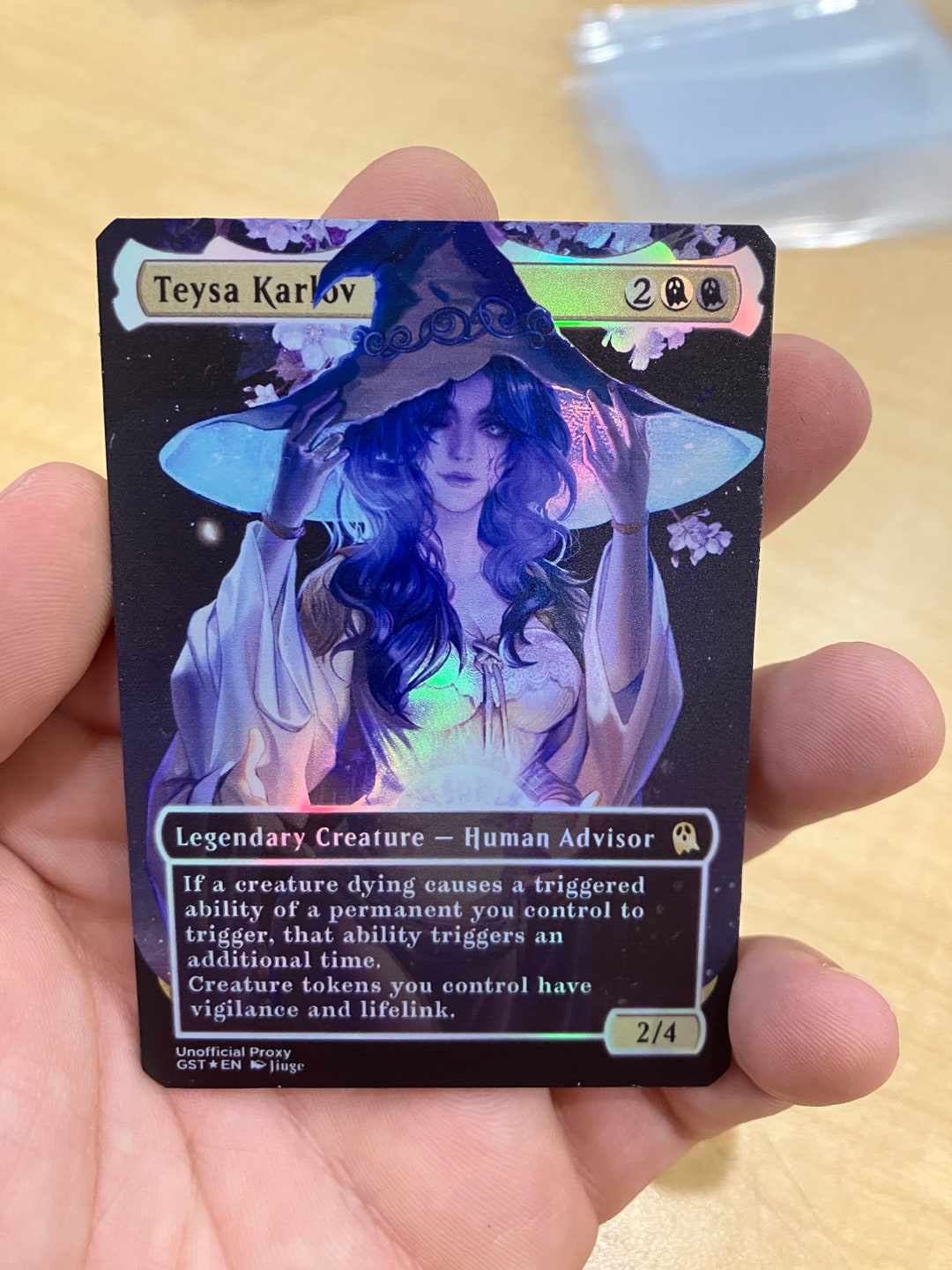 Teysa Karlov Foil Full Borderless Metal Proxy for Commander - Etsy