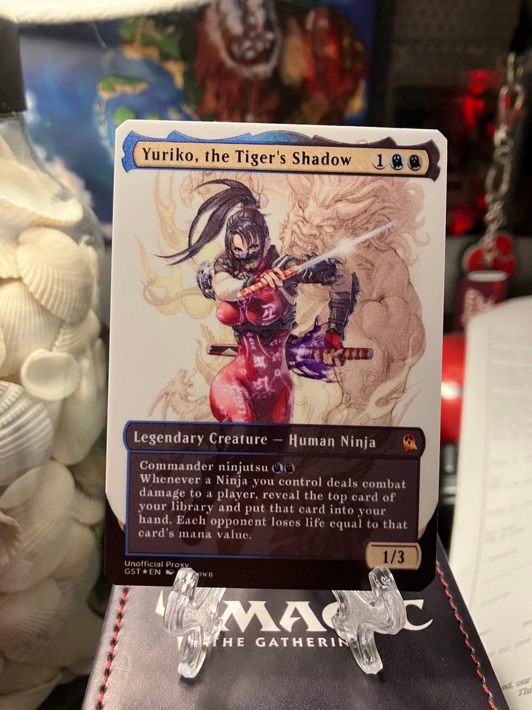 Yuriko, the Tiger's Shadow Full Borderless Metal Proxy for Commander - Etsy