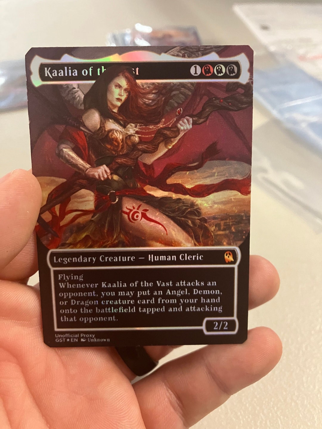 Kaalia of the Vast Foil Borderless Metal Proxy for Commander - Etsy