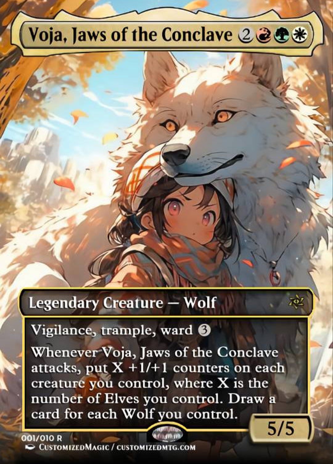 Voja, Jaws of the Conclave Foil Full Borderless Metal Proxy for ...