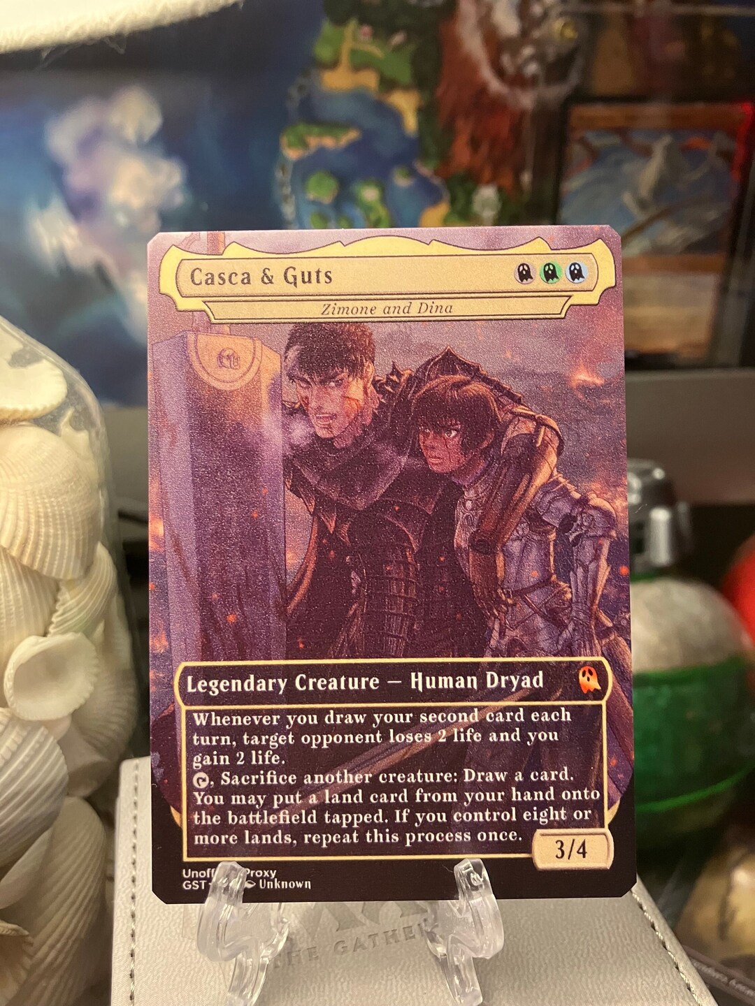 Zimone and Dina Full Borderless Metal Proxy for Commander - Etsy