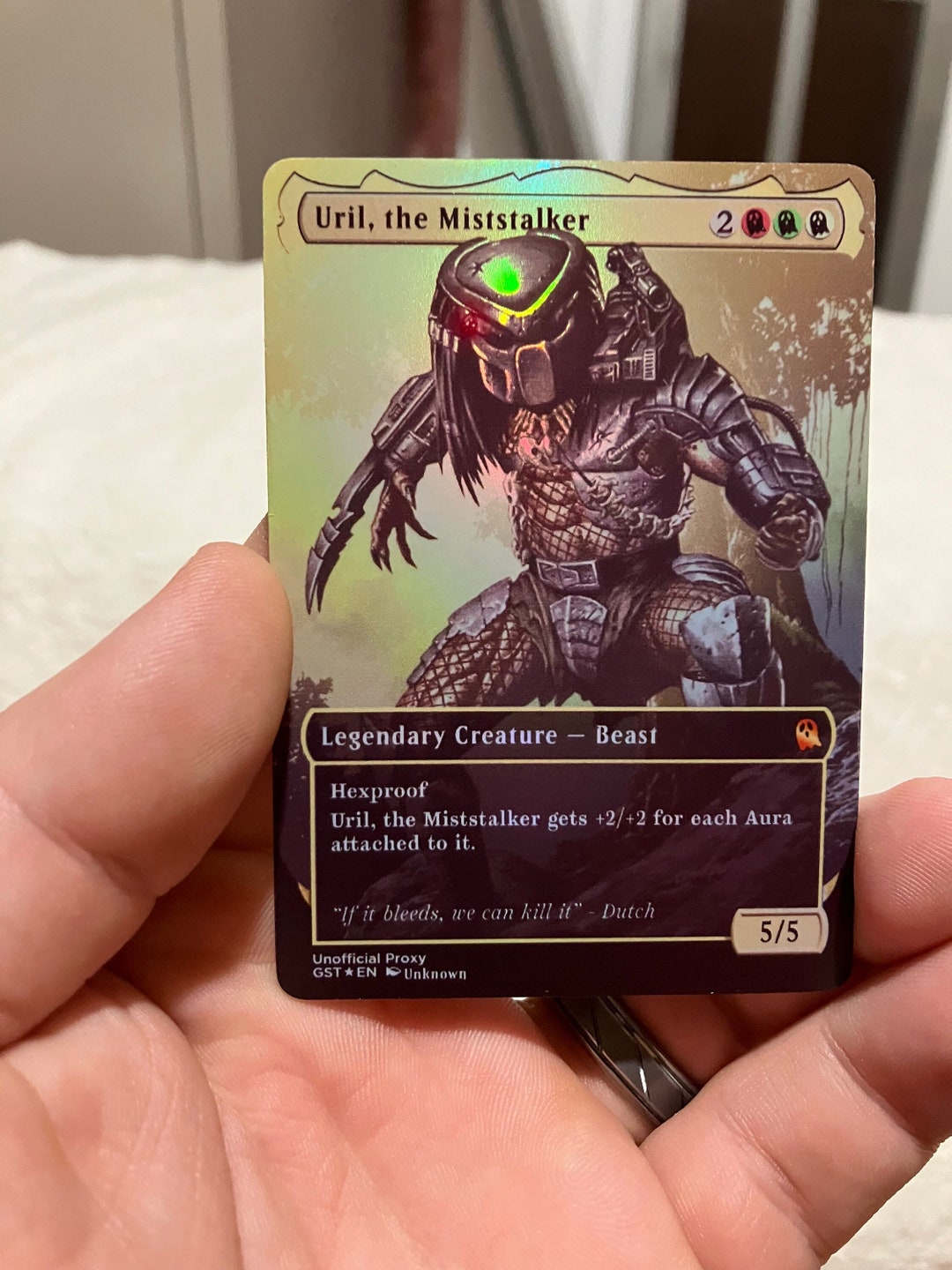 Uril, the Miststalker Foil Full Borderless Metal Proxy for Commander - Etsy