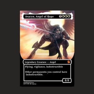 Avacyn, Angel of Hope Foil Borderless Metal Proxy for Commander - Etsy