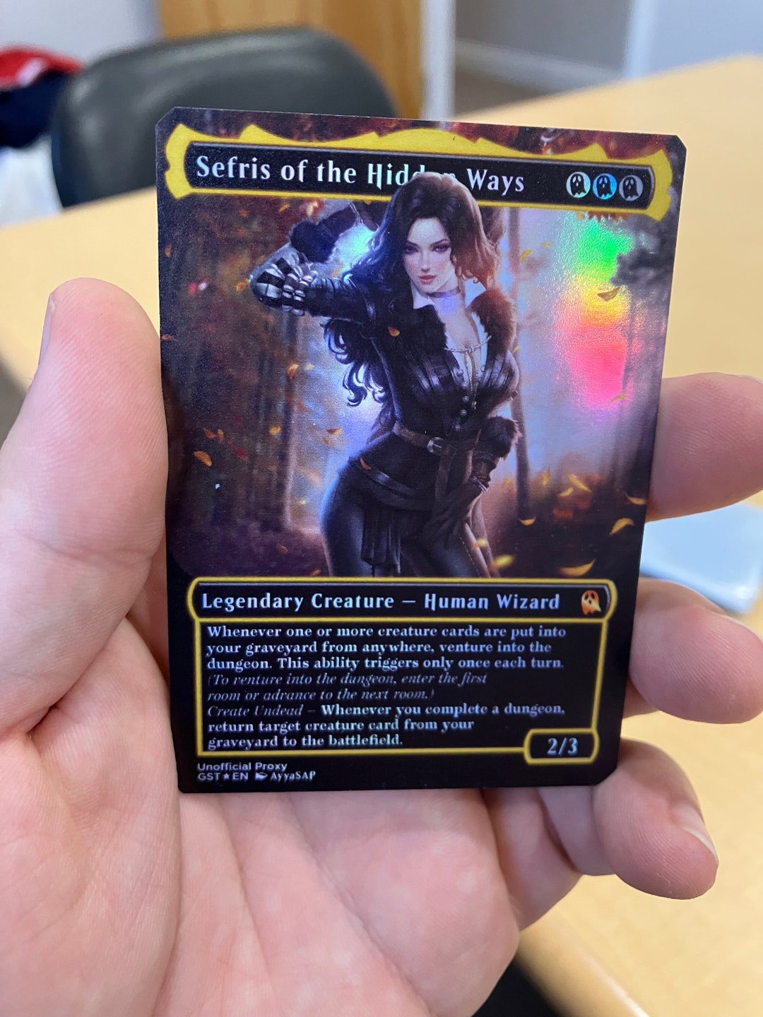 Sefris of the Hidden Ways Foil Borderless Neon Metal Proxy for ... Sefris of the Hidden Ways Foil Borderless Neon Metal Proxy for ...