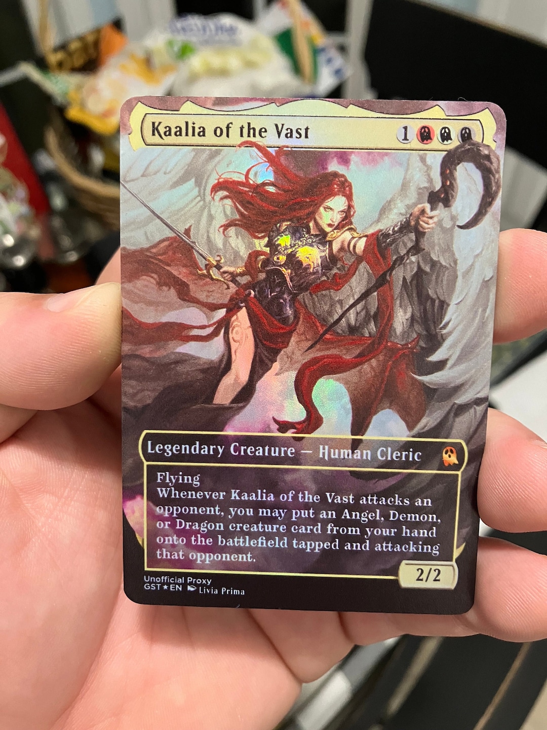 Kaalia of the Vast Foil Full Borderless Metal Proxy for Commander - Etsy