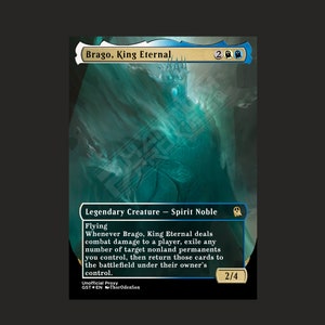Brago, King Eternal Full Borderless Metal Proxy for Commander - Etsy