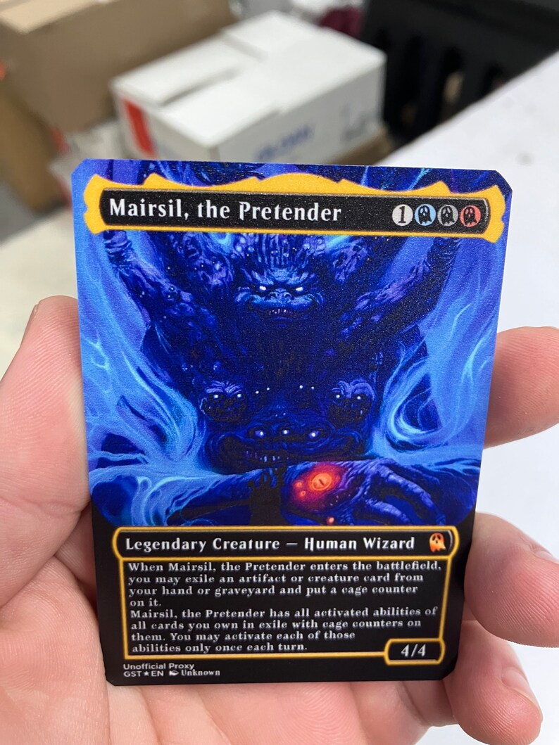 Mairsil the Pretender Borderless Neon Metal Proxy - Etsy